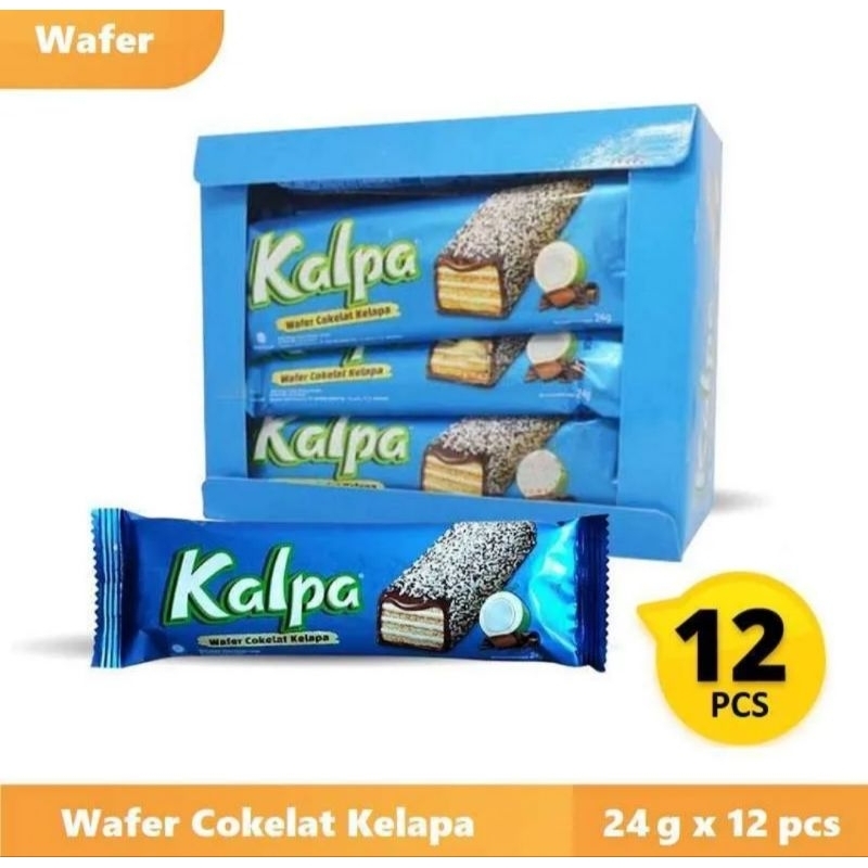 Kalpa Wafer Chocolate Coconut Flavor (1 Box Contains 12pcs) | Shopee ...