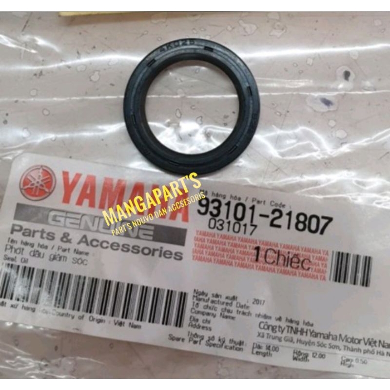 Yamaha MIO, MIO SOUL, FINO, NOUVO Roller House Seal Seal 93101-21807 ...