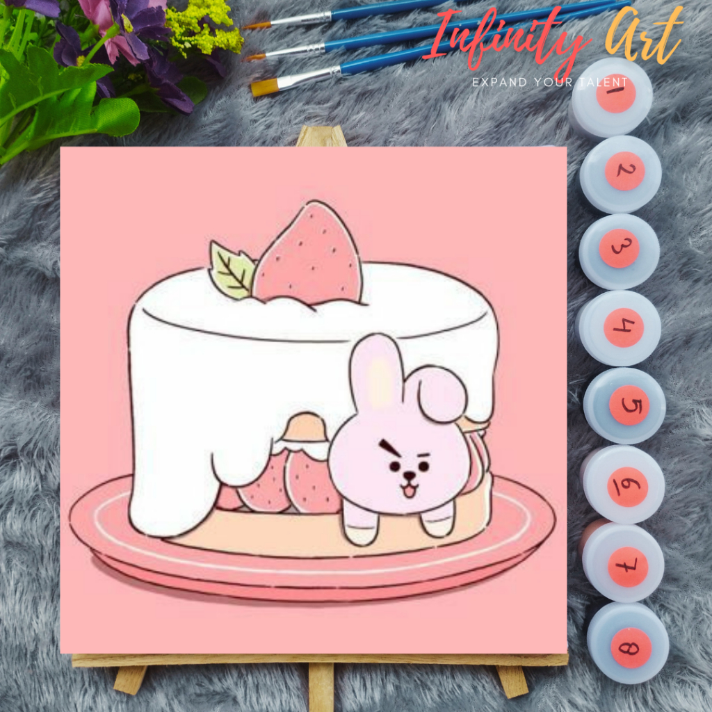 Paint by Number BTS BT21 Army Tata Koya RJ Shooky Mang Chimmy Cooky ...