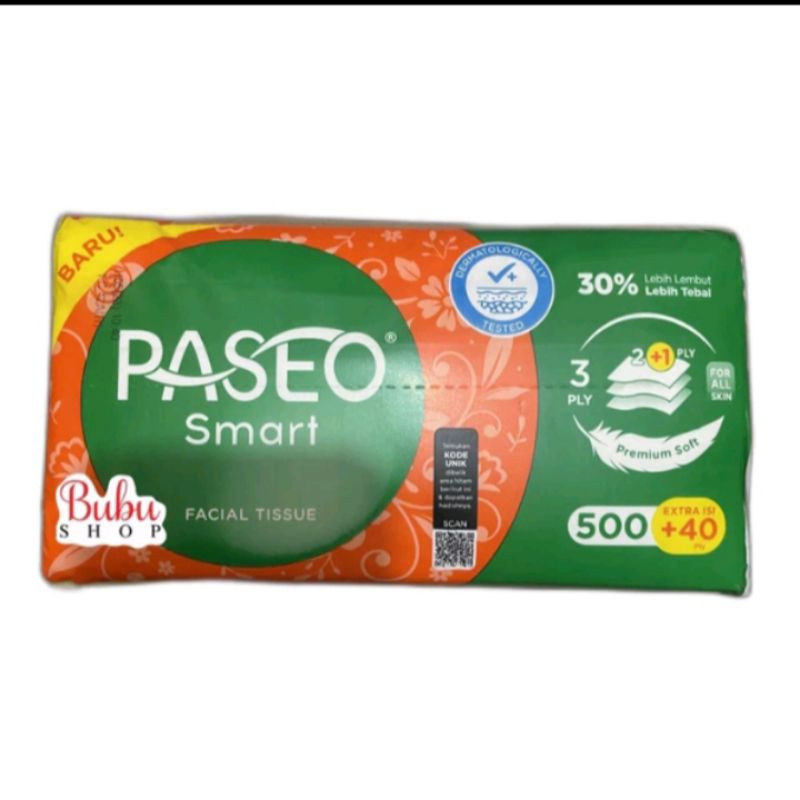 Paseo SMART 500+40 PLY FACIAL TISSUE (HALAL) | Shopee Philippines