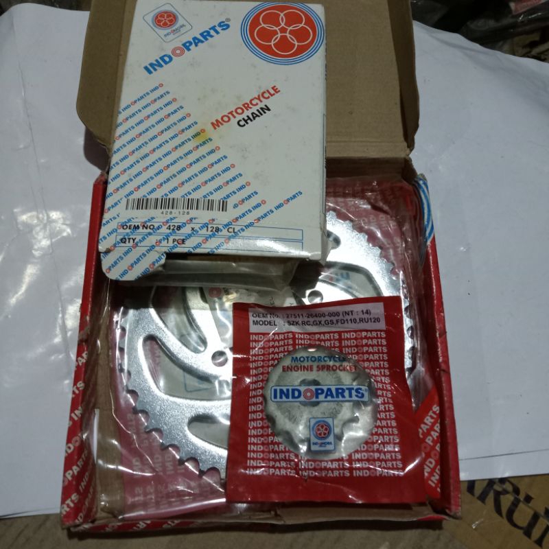 Old indoparts gear set Suzuki Satria ru 2 stroke original quality ...