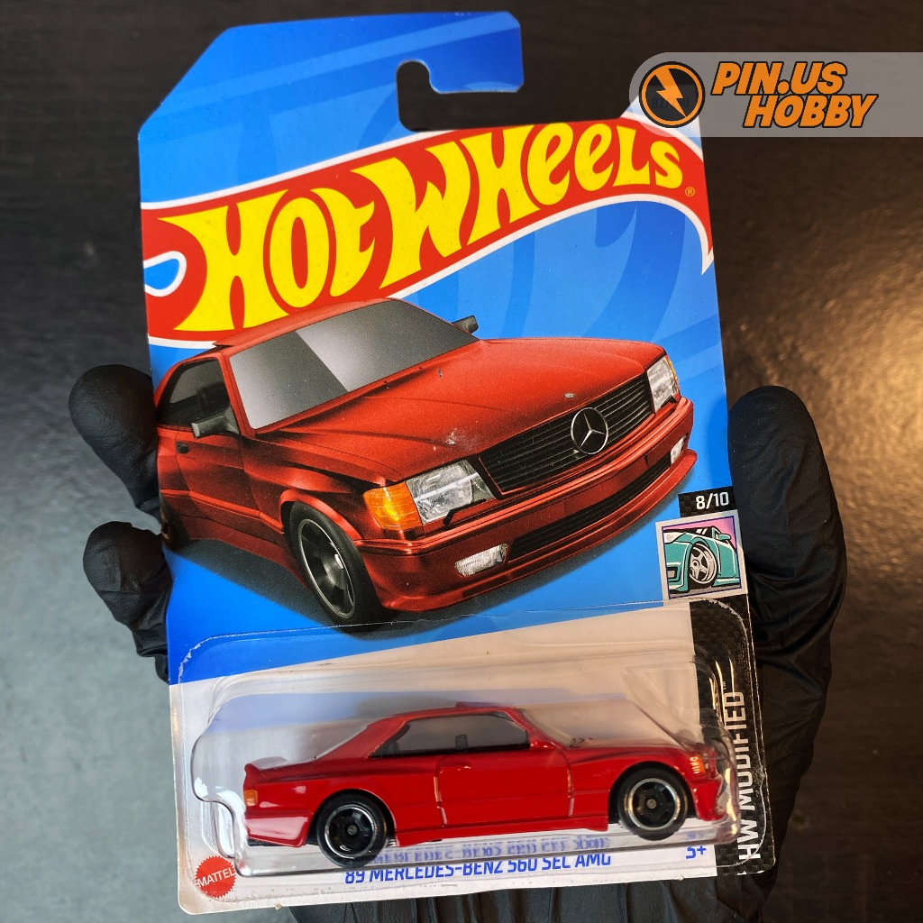 Miniature DIECAST 1:64 HOT WHEELS 89 MERCEDES BENZ 560 SEC AMG NOT 500e ...