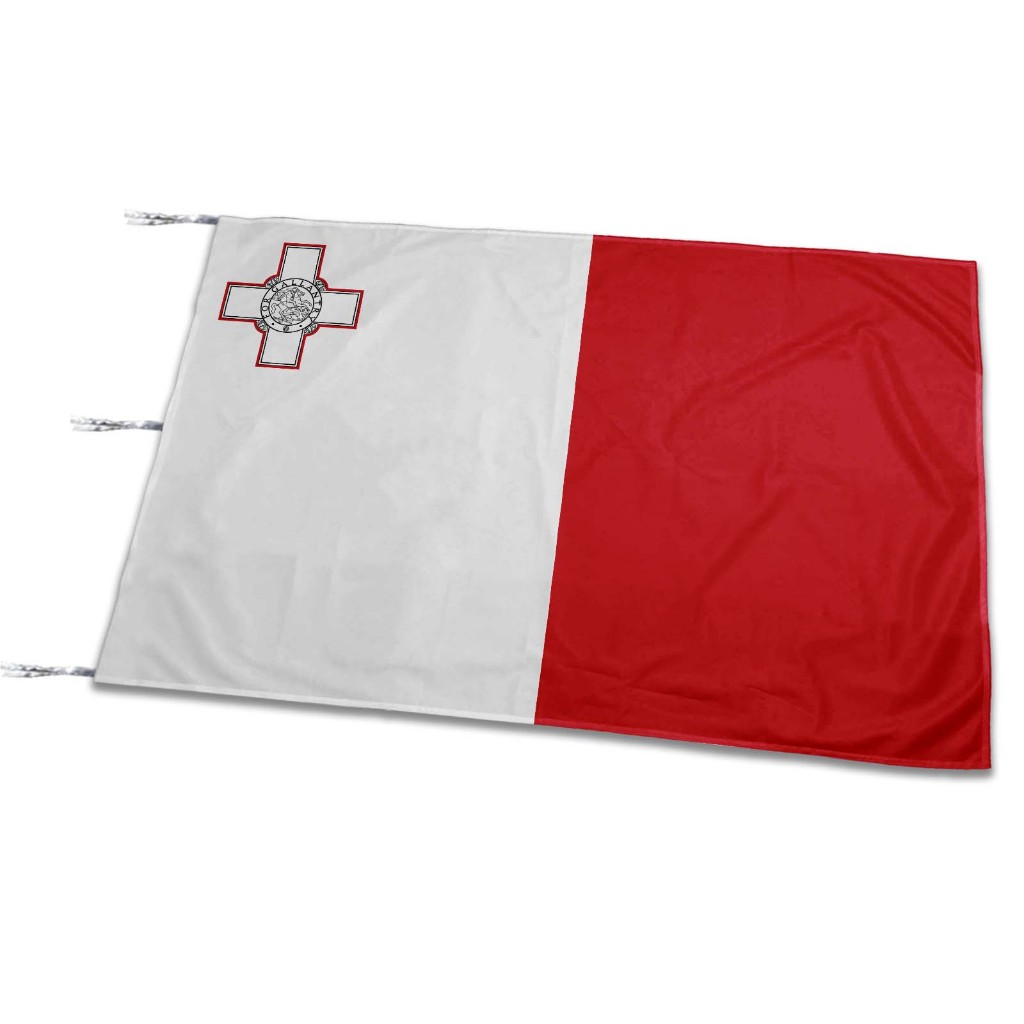 Malta Country Flag - Small-Large Size Satin Peles Material, Washable ...