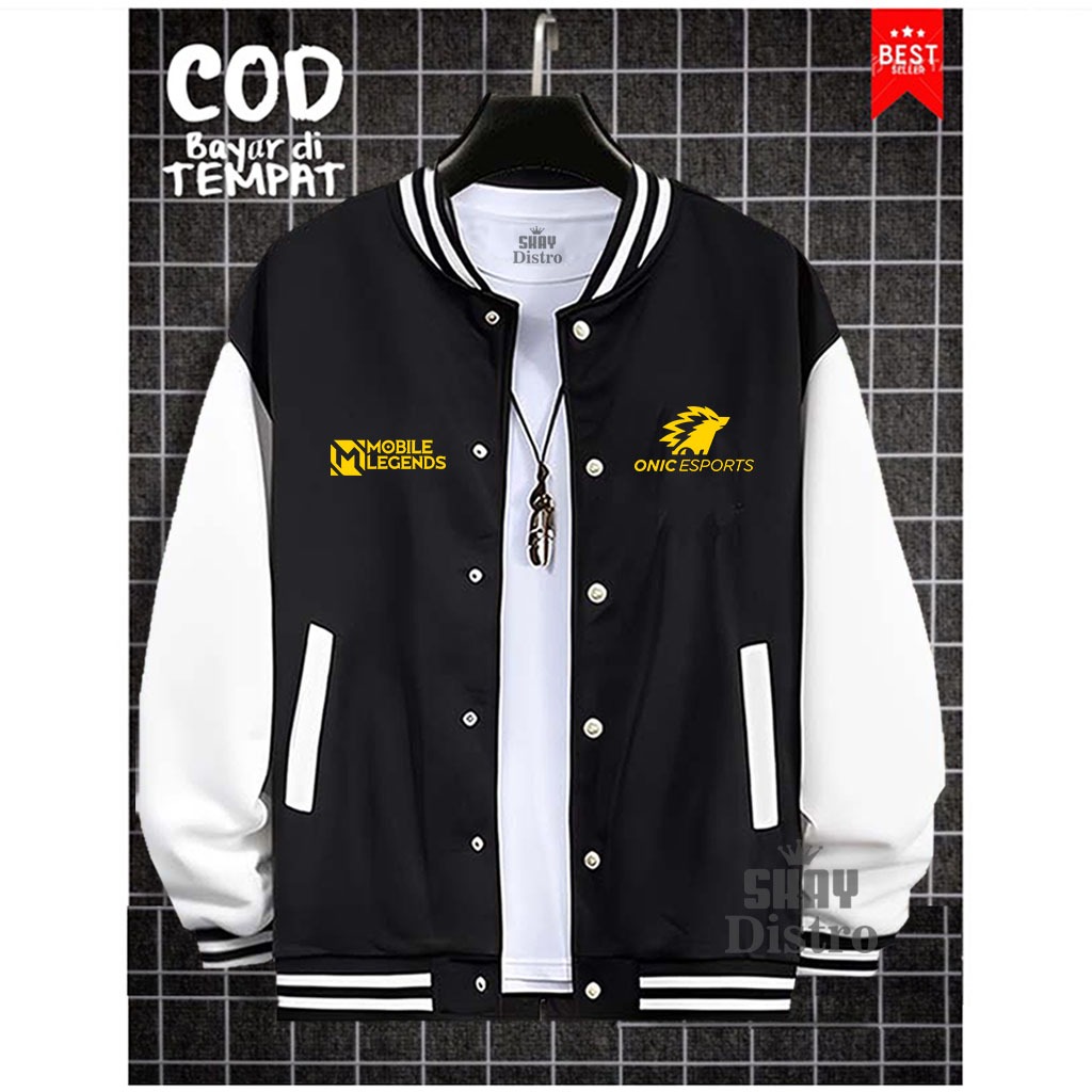 Original Onic Varsity Baseball Jacket | MobileLegend - Premium Bomber ...