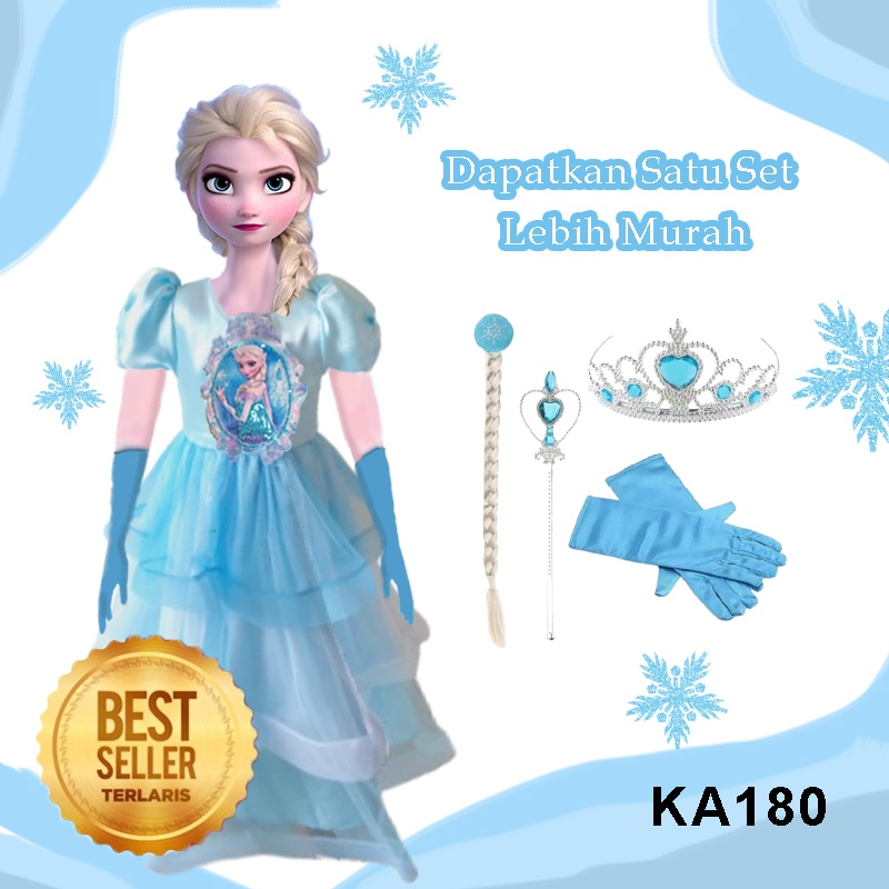 Elsa Frozen Children's Dress Import 3 4 Years Old Frozen Birthday Dress ...