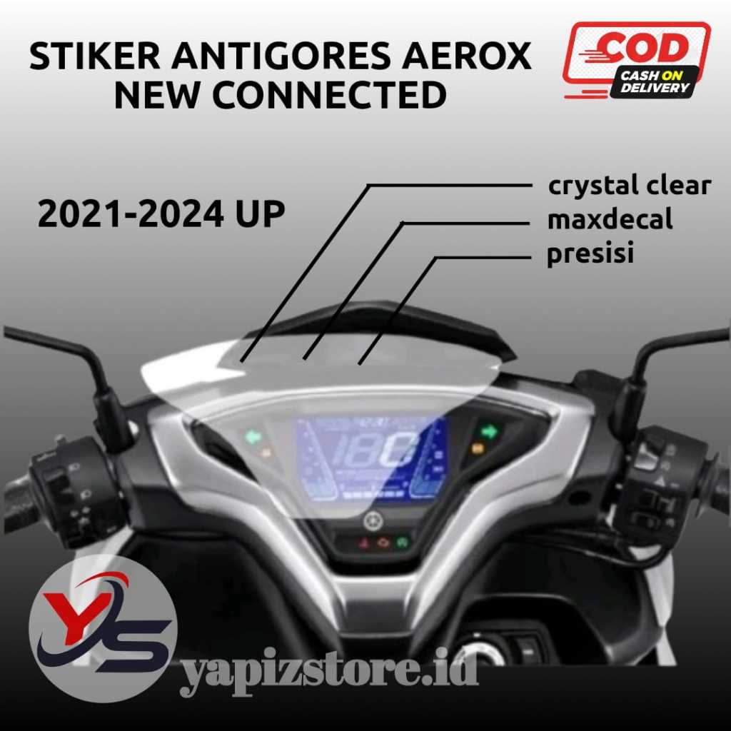 Anti-scratch Speedometer Sticker Protecting the Aerox new connected and ...