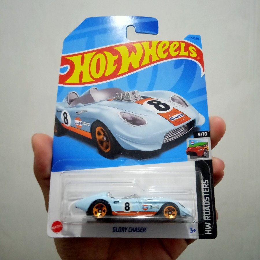 Hot Wheels GLORY CHASER GULF HW ROADSTERS Series Diecast Car Miniature ...
