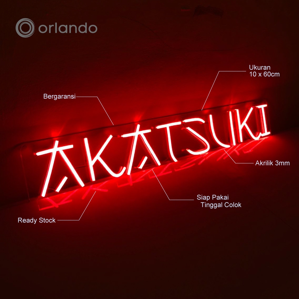 Akatsuki Neon Sign | Neon AKATSUKI | Shopee Philippines