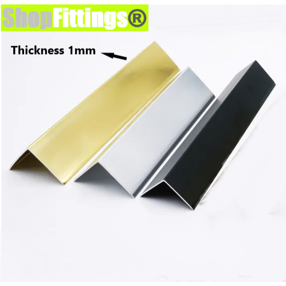 SIKU List of Edging PVC OR Aluminum Elbow Plate L Doff Black Gold Rose ...
