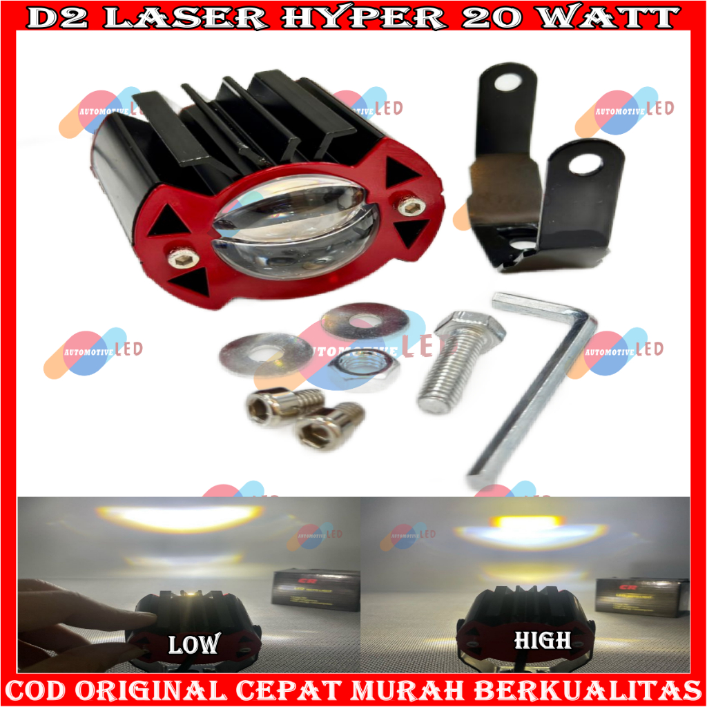 MATA Original D2 LASER HYPER 2 Lens 1 Eye 20 WATT LASER Shooting Light ...