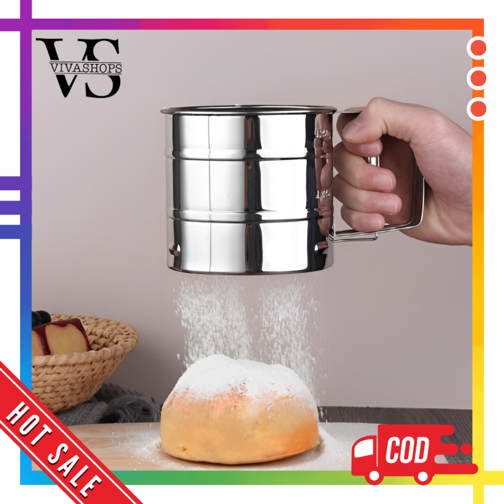 Stainless Sago Sugar Flour Filter Tool Easy To Use Flour Sieve Sugar ...