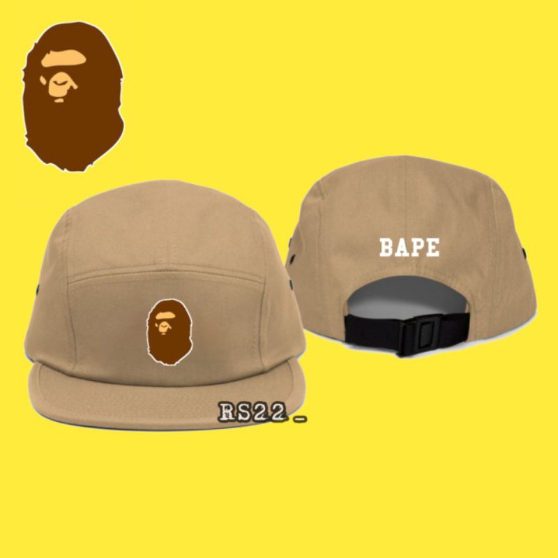 BAPE 5 PANEL HAT - FIVE PANEL SIX PANEL SNAPBACK HAT CAP DISTRO/A ...