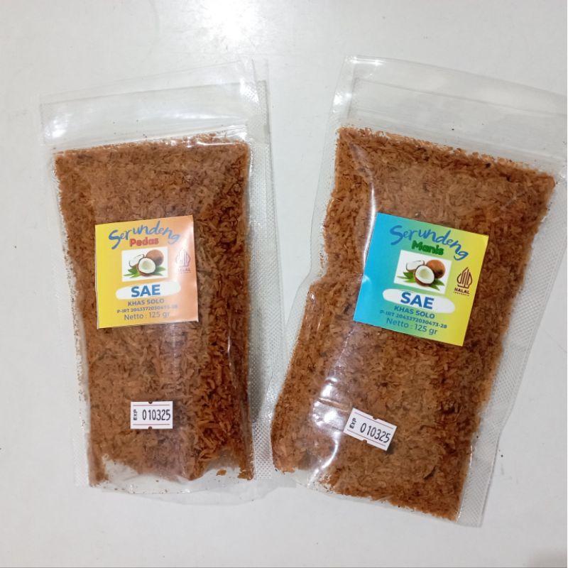 Serundeng SAE srundeng Coconut Economical Packaging 125gr By khas solo ...