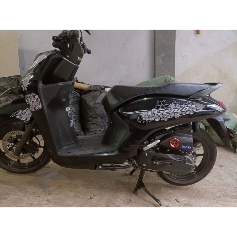 Honda genio design flower transparent custom striping sticker | Shopee ...