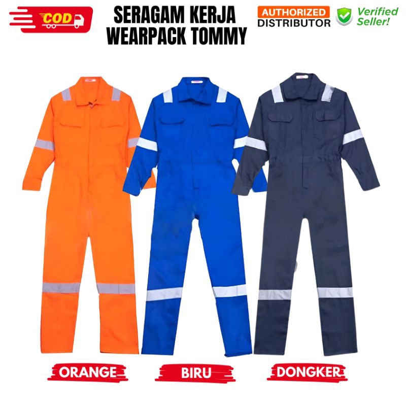 Tommy wearpack Work Uniform /Safety coverall Project Work Clothes ...