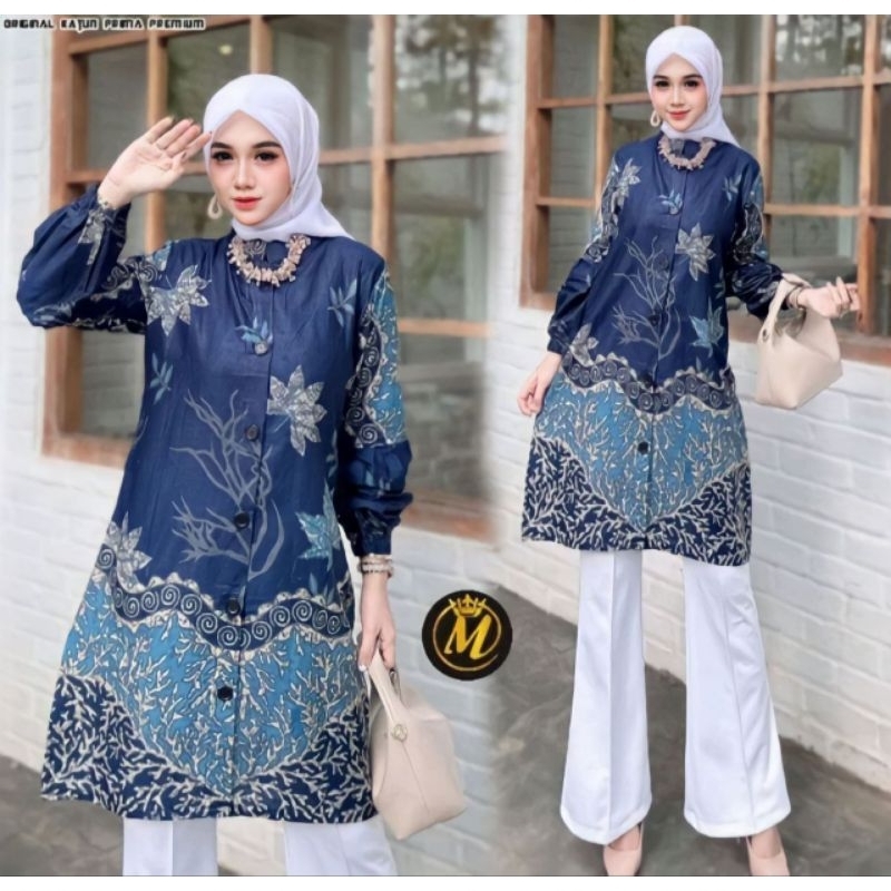 KATUN Modern Women's Batik Tunic, The Latest Jumbo Big Size Teacher ...