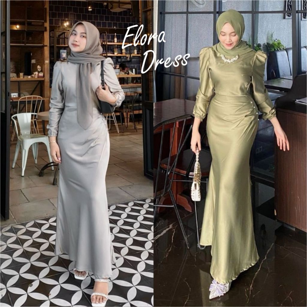 Elora Satin Silk Premium Dress Women's Fashion Clothes Graduation ...