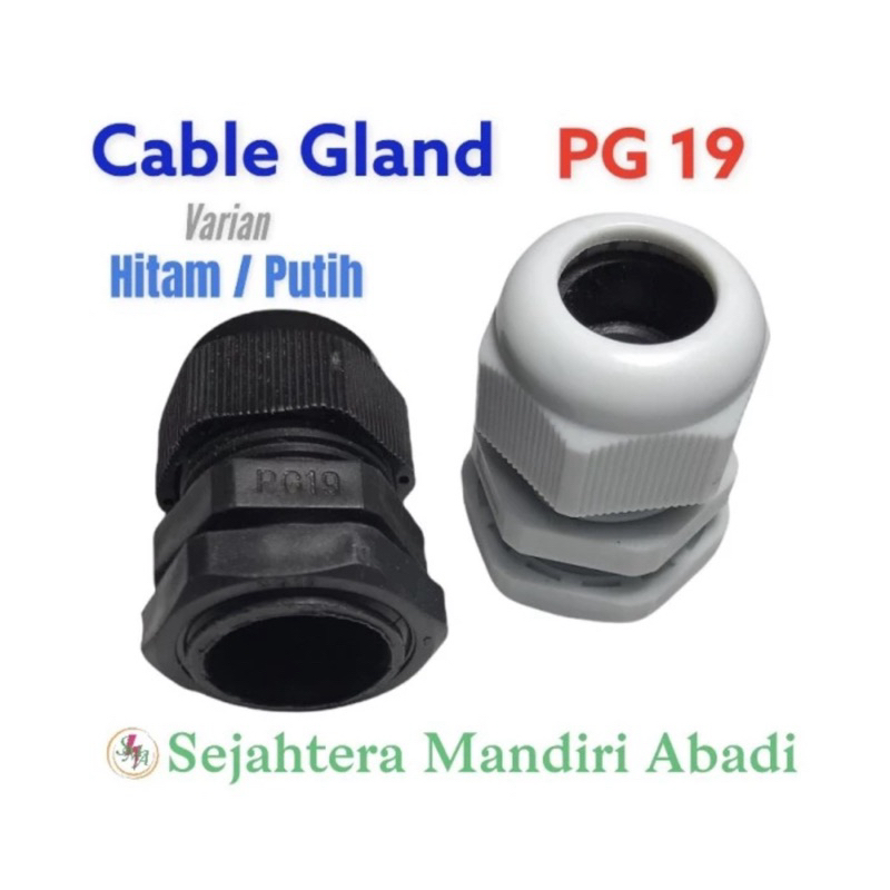 HITAM PUTIH Cable Gland Cable PG19 Cable Gland Variant Black/ White ...