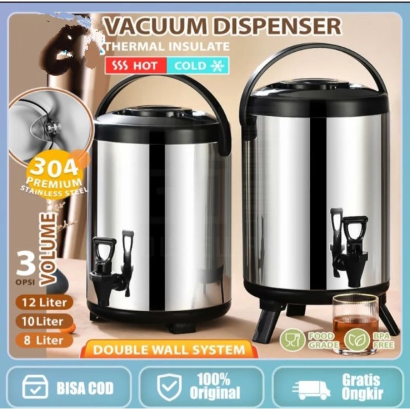 TERMOS 10L Stainless Steel Milk Tea Bucket / Multipurpose Drink ...