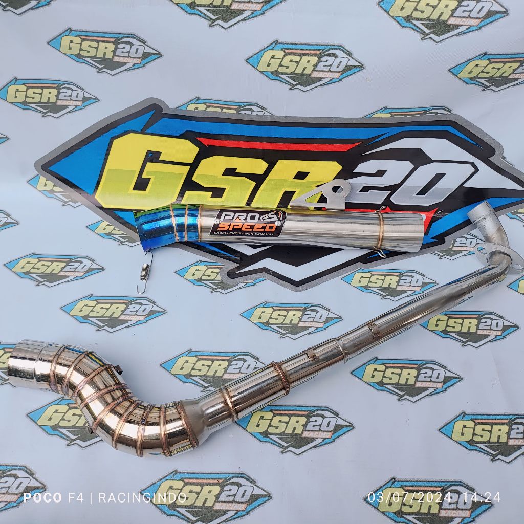 Blue TIP EXHAUST MUFFLER PIPE CANISTER 1set PROSPEED SUPER OPEN FOR Ex5 ...