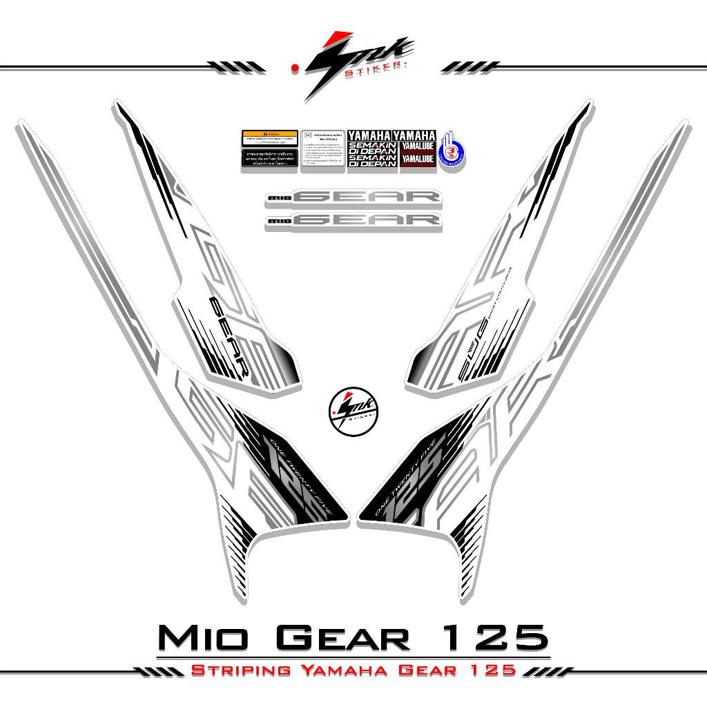 Striping Mio Gear 125 Motif 17 Sticker Gear 125 Sticker Yamaha Gear ...