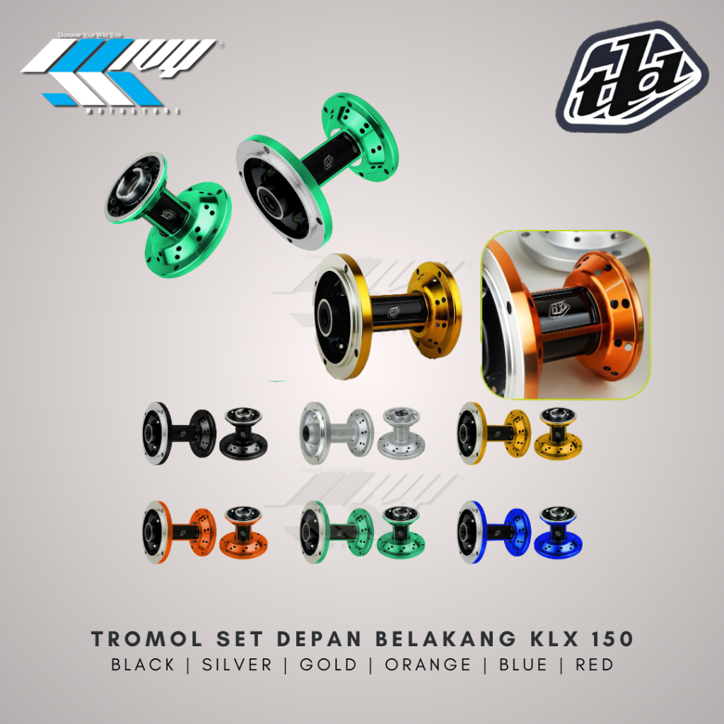 Tromol 36H Set Front Rear Hub KLX 150 TLD | Shopee Philippines Tromol 36H Set Front Rear Hub KLX 150 TLD | Shopee Philippines