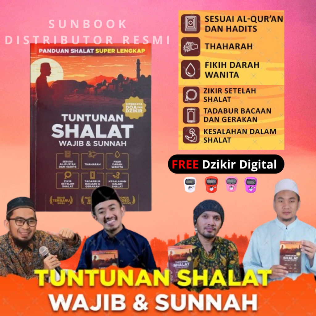 Complete Prayer Guide Adi Hidayat Original Mandatory Prayer Guidebook And Sunnah | Shopee ...