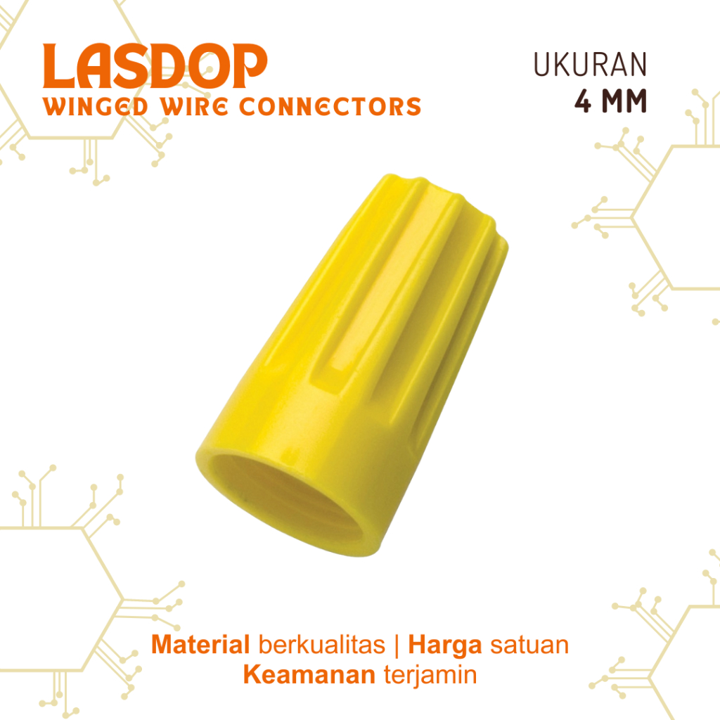 LASDOP CABLE 4mm UNIT PRICE WINGED WIRE CONNECTORS 4mm WIRE CABLE COVER ...