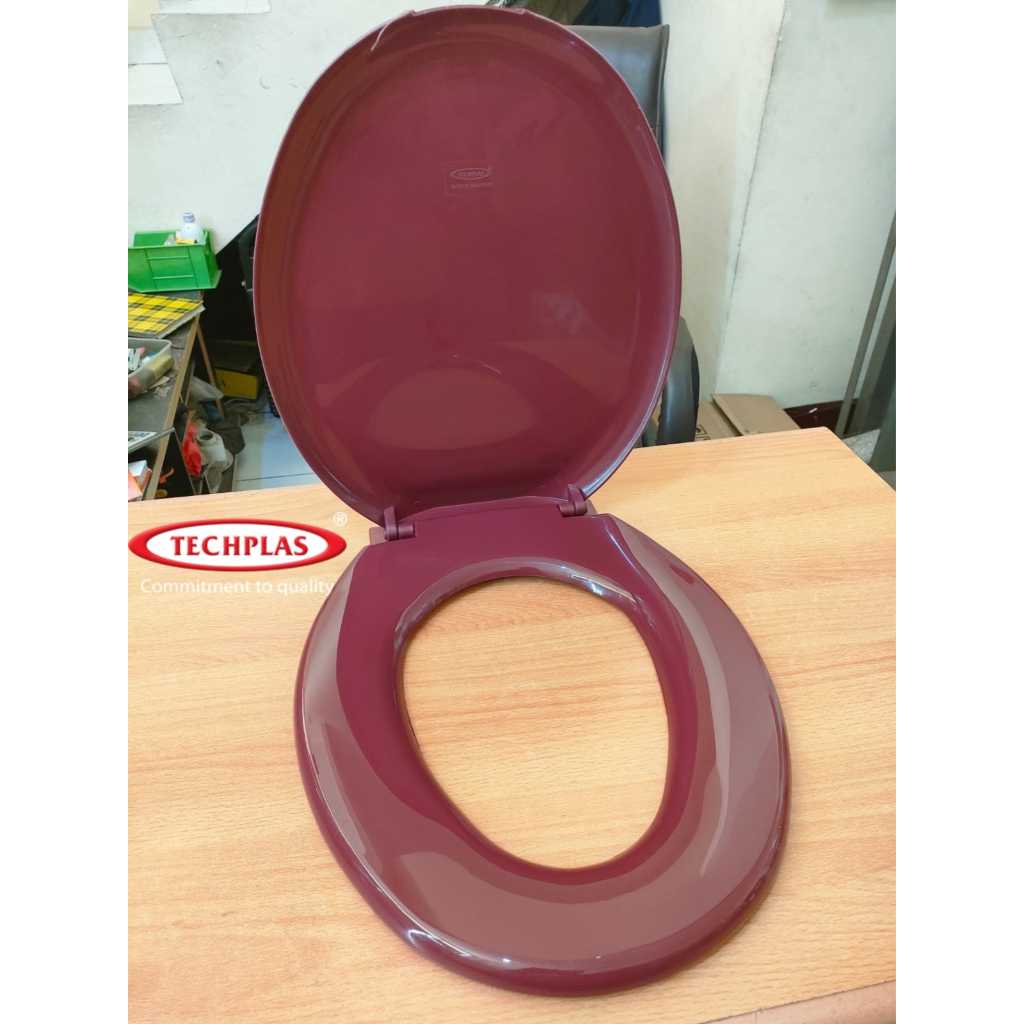Seat Toilet Cover + Maroon Universal Toilet Seat Base | Shopee Philippines