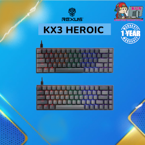 Rexus KX3 HEROIC 68% Keyboard Mechanical gaming keyboard | Shopee Philippines