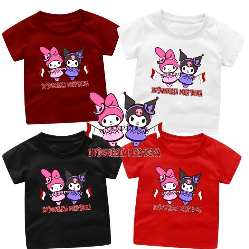 Kuromi melody merdeka Clothes August 17th For Children And Adults ...