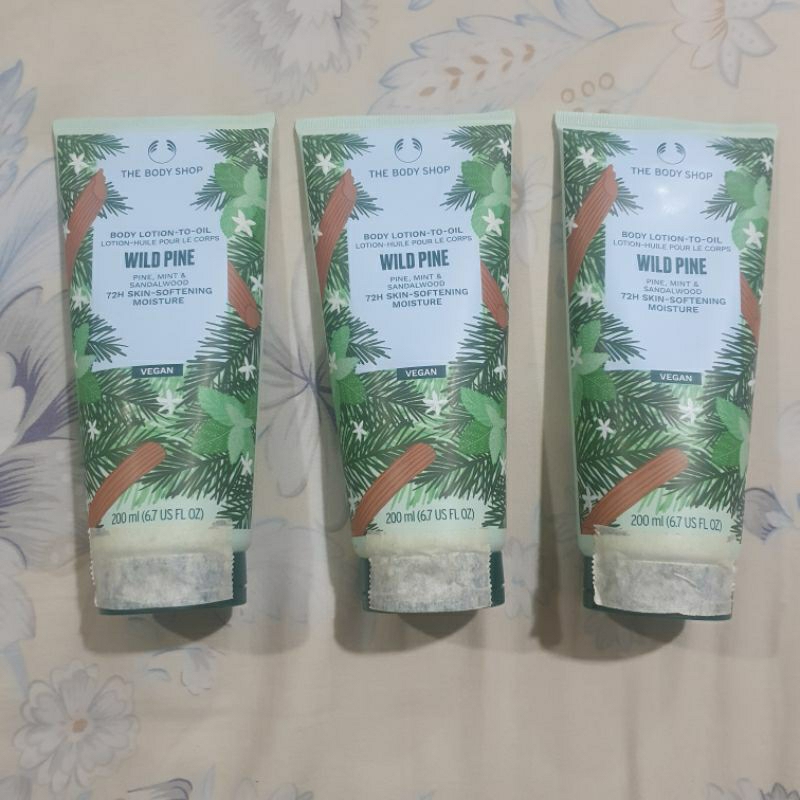 The body Shop wild pine body lotion to oil 200 ml | Shopee Philippines