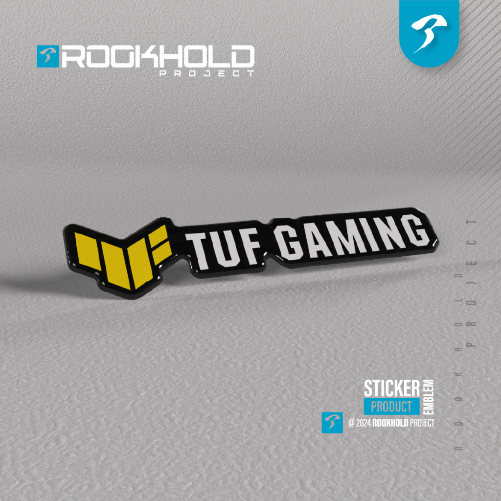 Tuf Gaming Emblem Sticker | Asus TUF Embossed Sticker | Pc stickers ...
