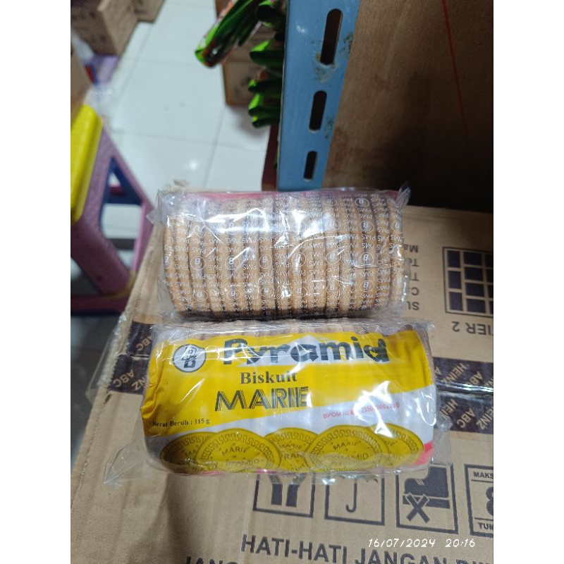 Pyramid Biscuit Marie pack | Shopee Philippines