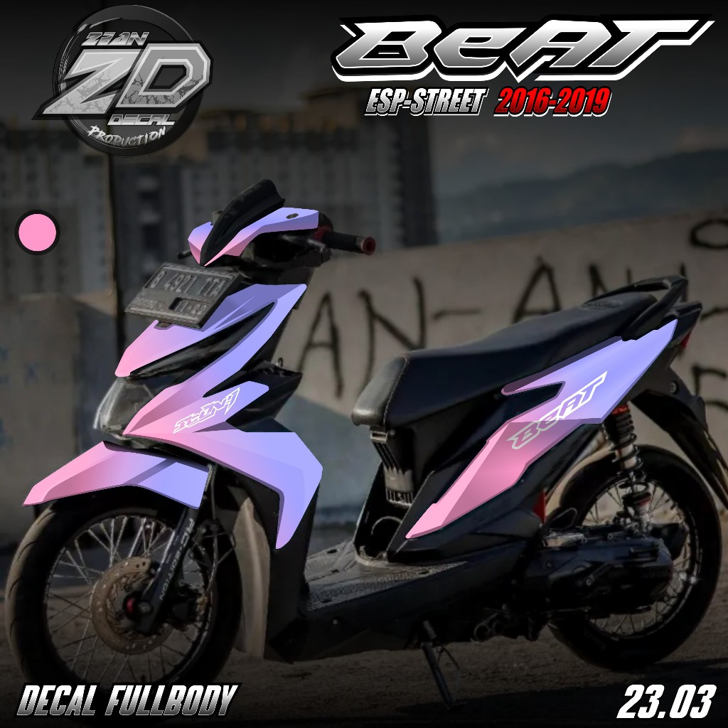 Latest Decal Sticker Honda Beat Esp Street 2016 2017 2018 2019 Full ...