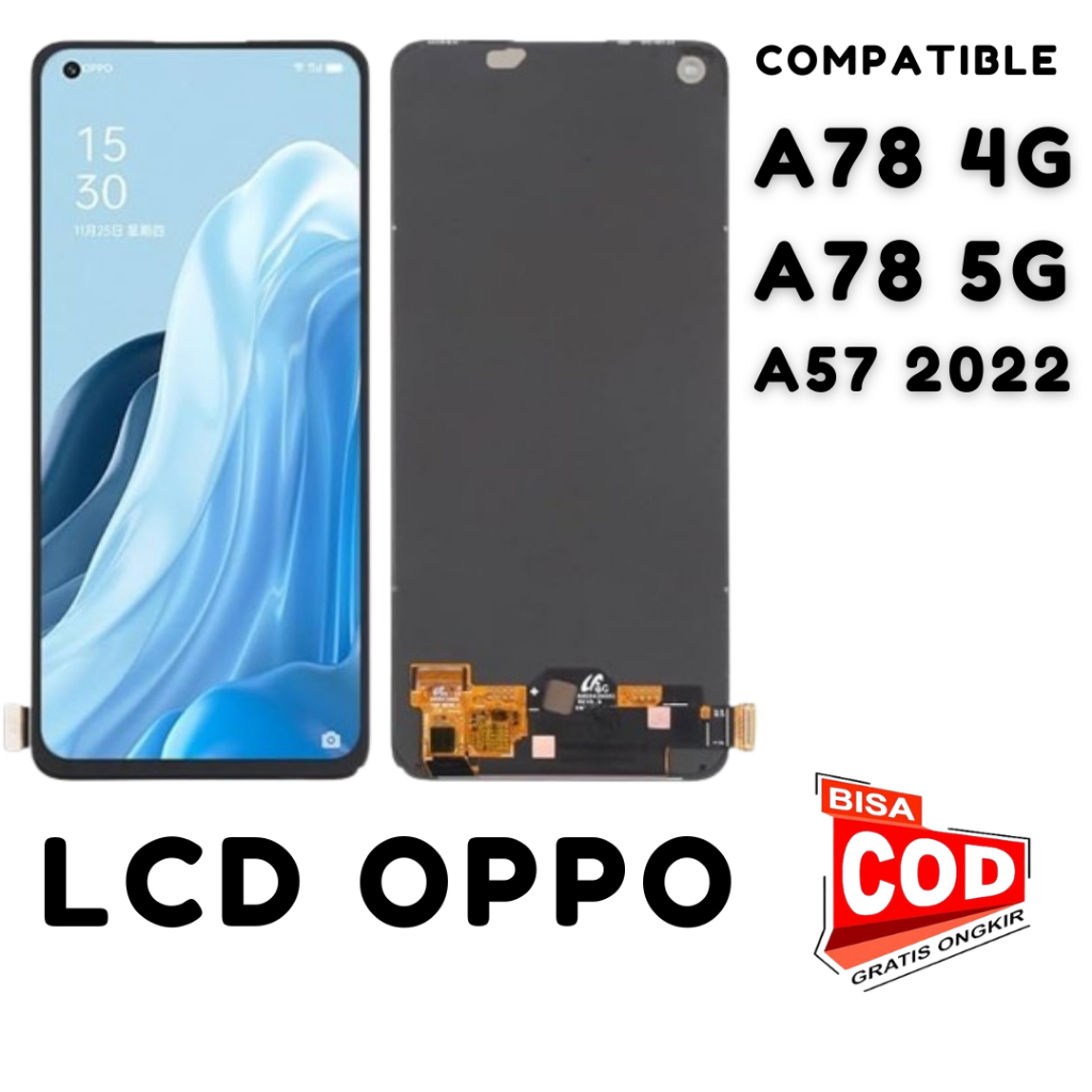 [LIVE] Original LCD OPPO A78 4G CPH2565 A78 5G CPH2483 CPH2495 FULLSET TOUCHSCREEN Official ...