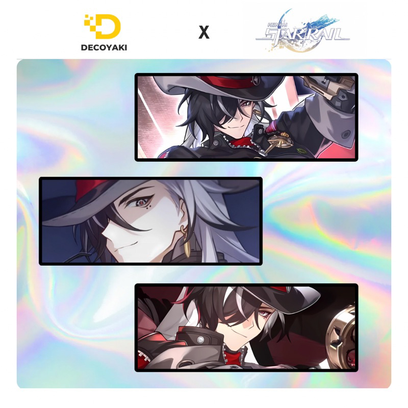 Honkai Star Rail Boothill Hologram Slap Sticker, Honkai Star Rail ...