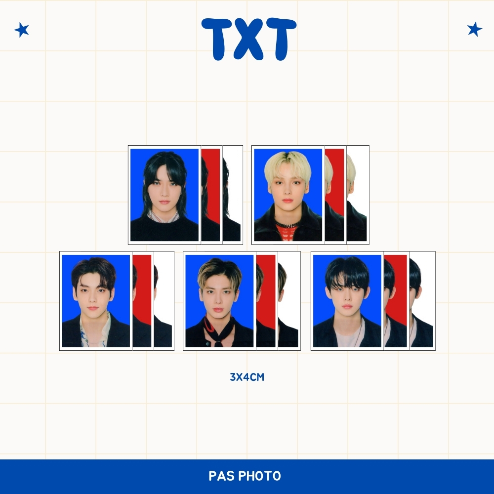 PAS PHOTO TXT 3x4 (PRICE 3 PCS + 2 SIDES LAMINATED) ID PHOTO KPOP IDOL ...