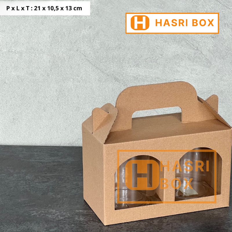 (10 Pcs) 600ml Jar Tote Box Contains 2 Cardboard Jars Tube Box ...