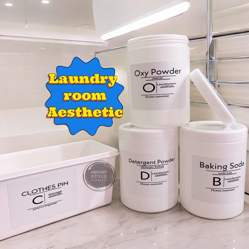 PLACE DETERGENT ROUND powder SIMPLE DESIGN 650GR aesthetic laundryroom ...