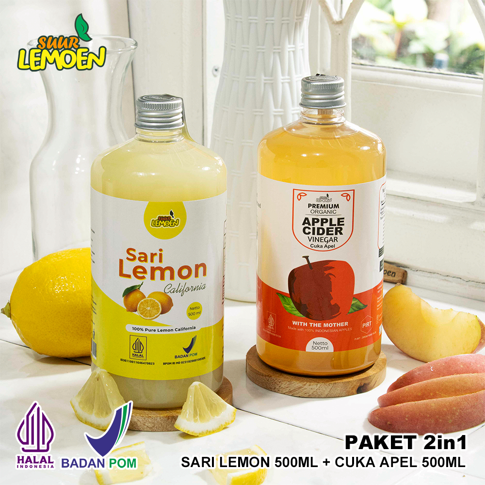 Suur Lemoen Apple Cider Vinegar + 100% Pure Lemon Juice Bundling ...