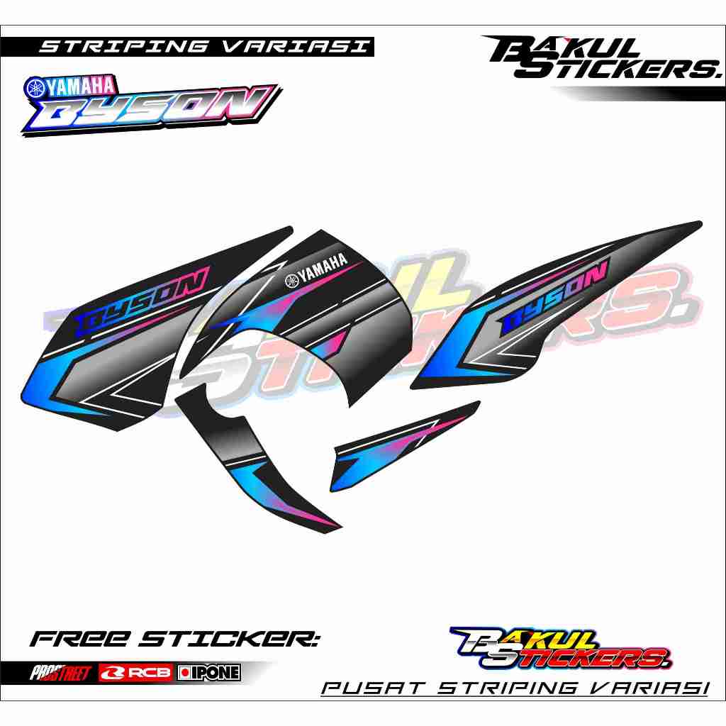 Yamaha BYSON VARIATION STRIPING / STICKER LIST YAMAHA BYSON MOTORCYCLE ...