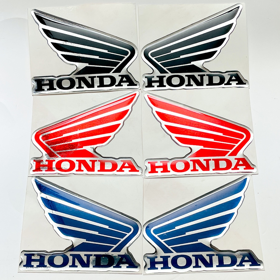 Honda WING Sticker 3D Flexible Embossed Emblem Sticker | Shopee Philippines