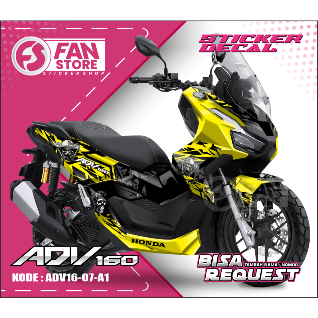 ADV 160 FULLBODY DECAL STICKER CUSTOM RACING TEAM MOTIF - HUDAN ADV 160 ...