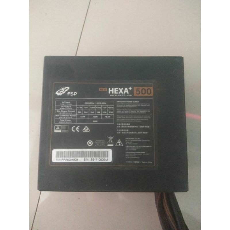 PSU HEXA 500W 80+ Power Supply | Shopee Philippines