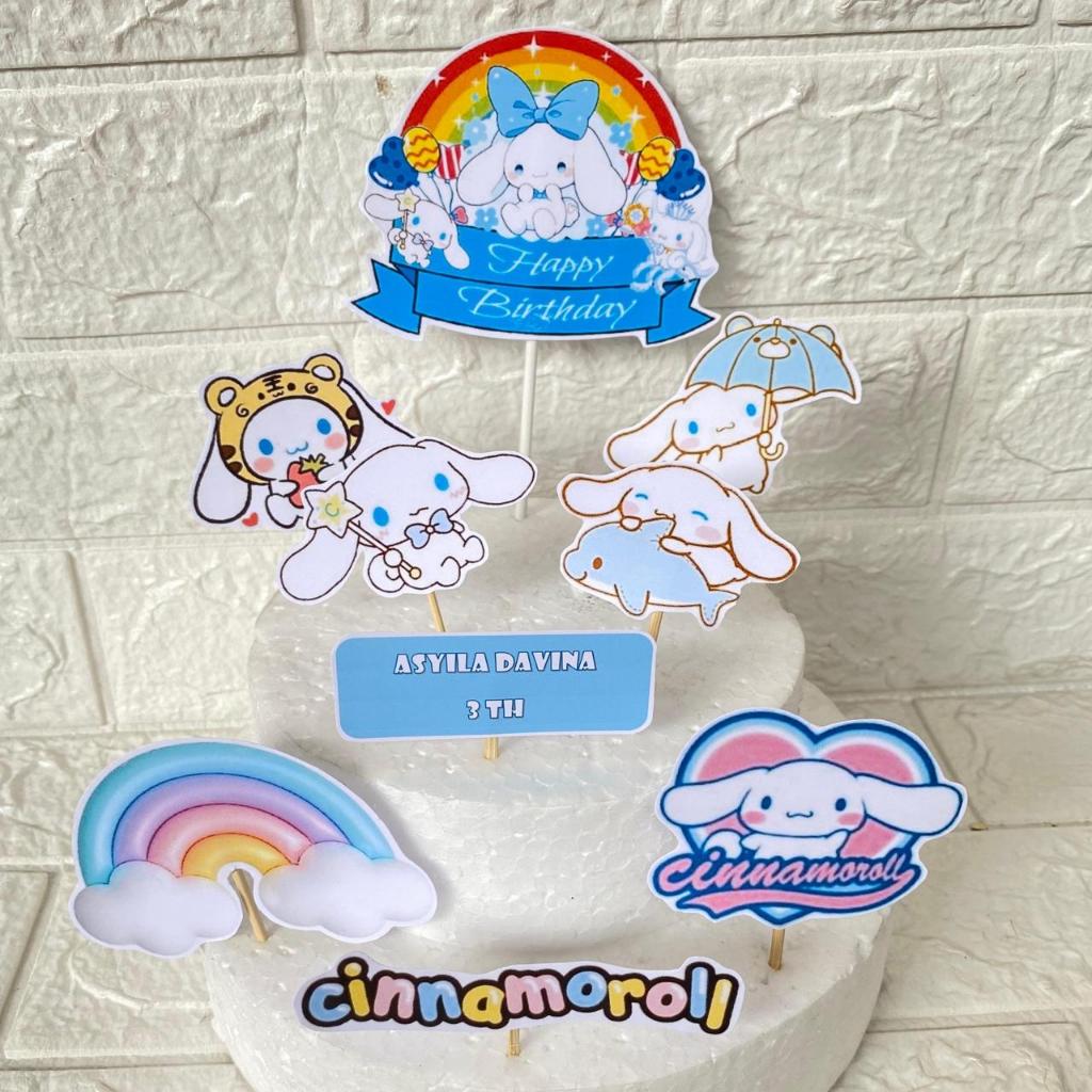 Cinnamoroll Birthday Topper / Cinnamoroll Cake Topper | Shopee Philippines