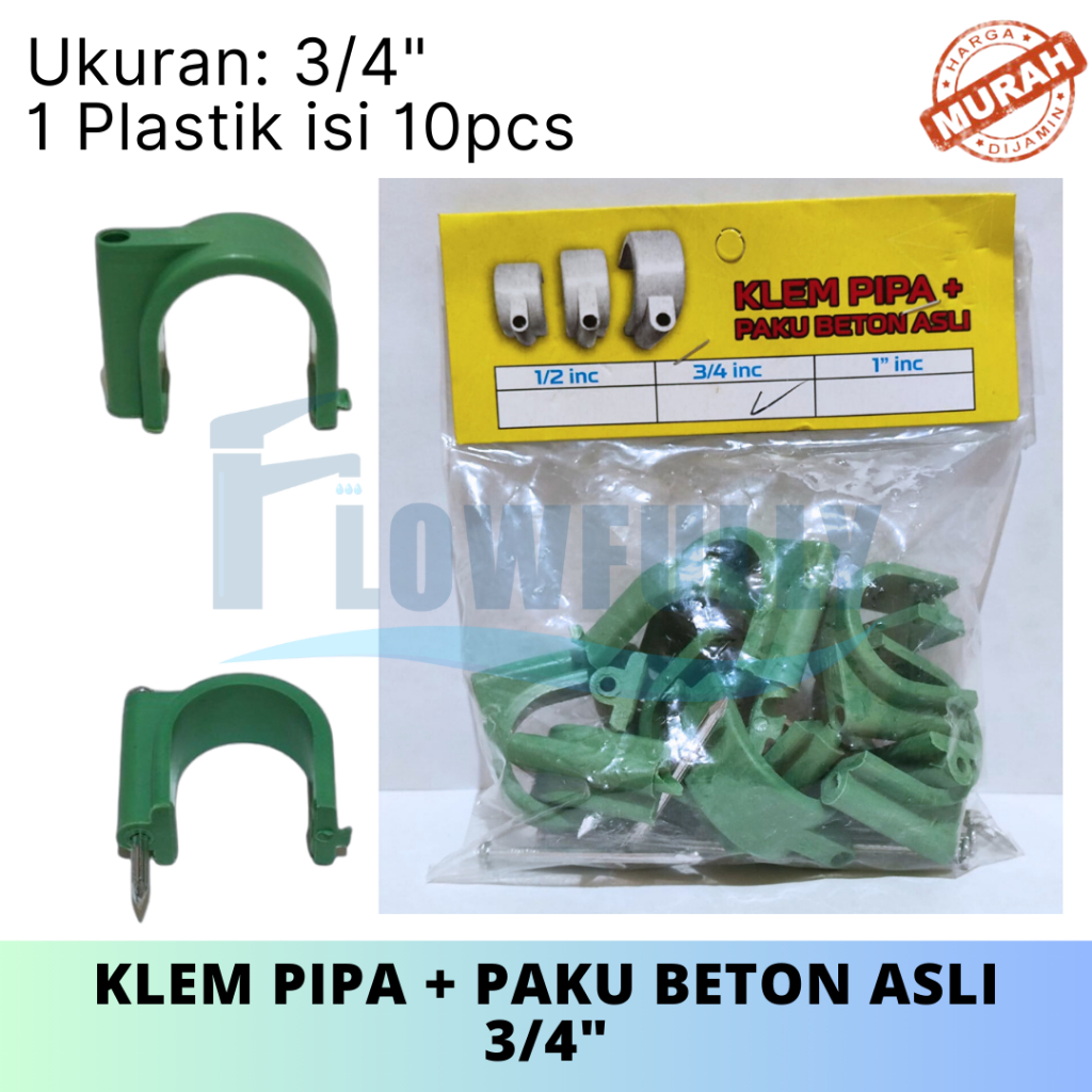 Pvc Pipe Clamps + Dumbo Concrete Nails 3/4 Inch Omega Clam Clamp - 1 ...
