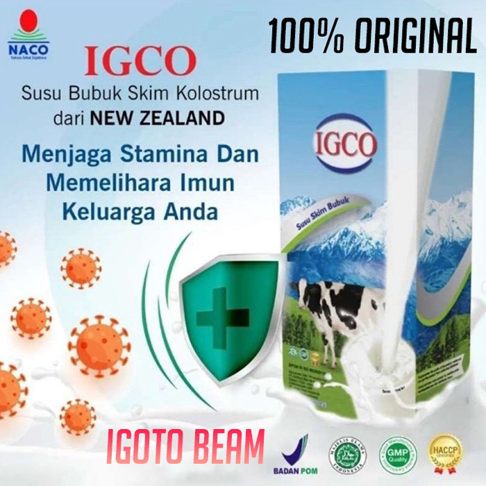 Igco Milk Skimmed Milk Powder IGCO Colostrum Contains 30 Sachets 100% ...