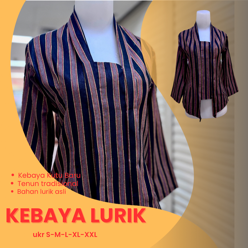 Javanese traditional women's Lurik Kebaya | Shopee Philippines