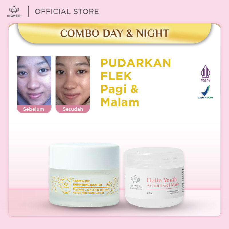 Hiqween Hydraglow Package + Cream Gel Mask Retinol Moisturizer for ...